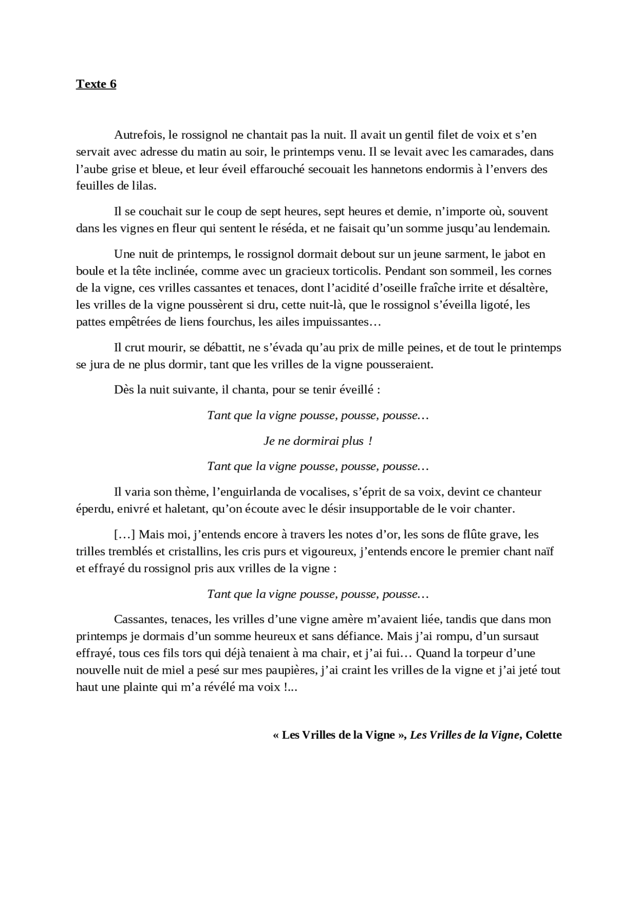 Texte pour le bac oral de francais 2024 | Dissertation Français | Docsity Texte pour le bac oral de francais 2024 | Dissertation Français | Docsity