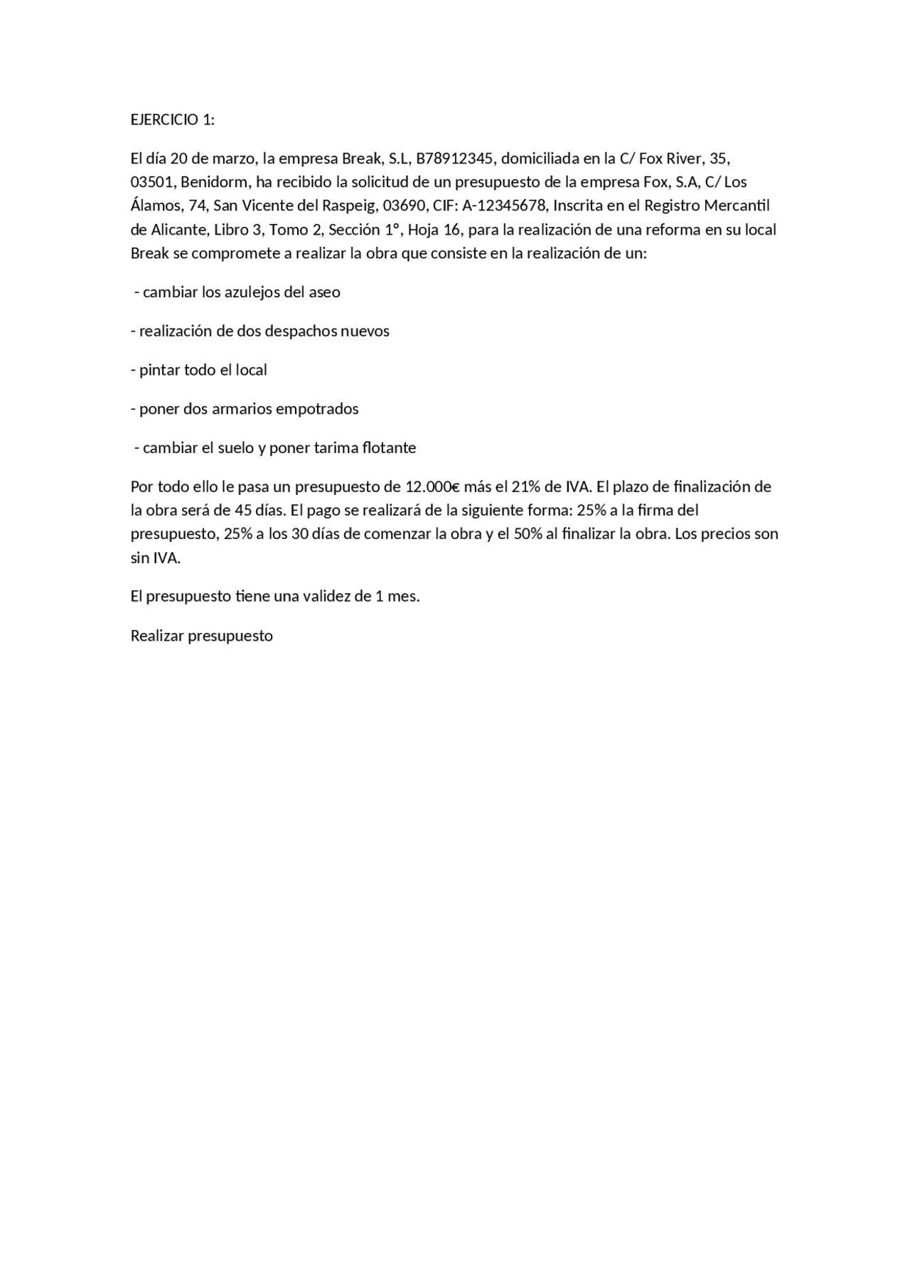 DOCUMENTOS DE PAGO COMERCIALES | Ejercicios de Economía de la Empresa | Docsity