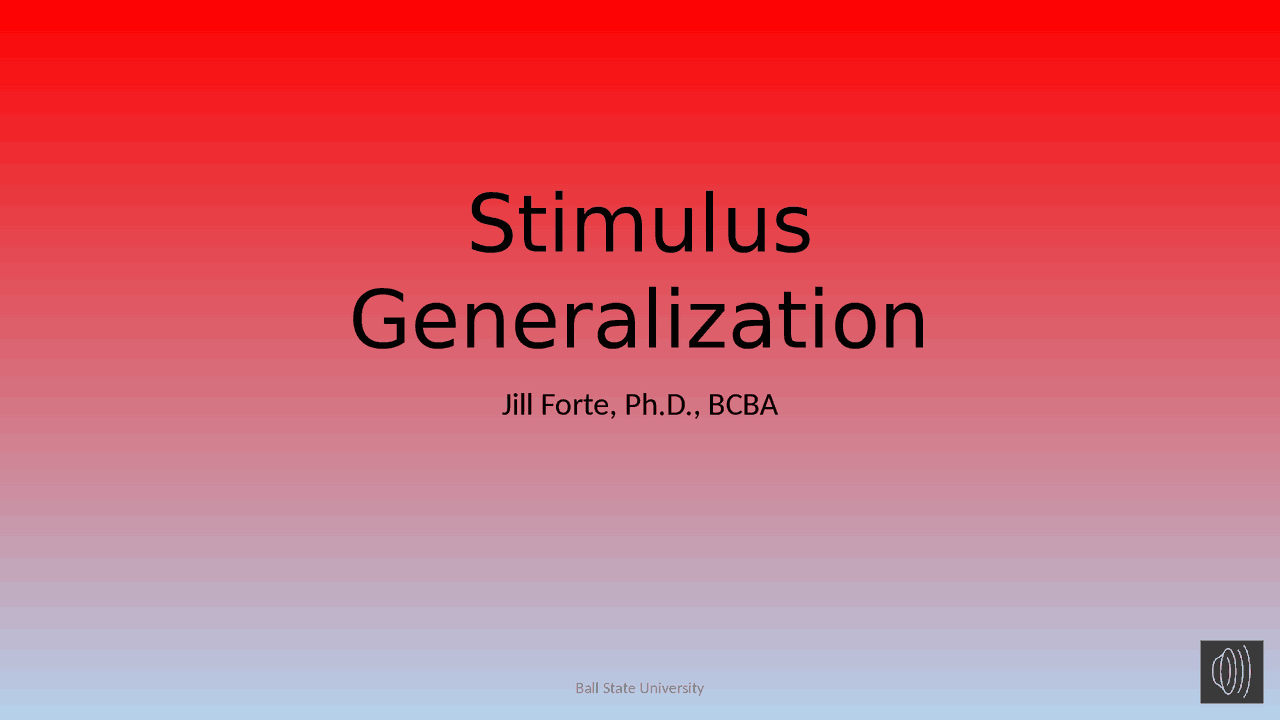 Stimulus_Generalization_BSU_jdf_2.pptx.pdf | Exams Nursing | Docsity