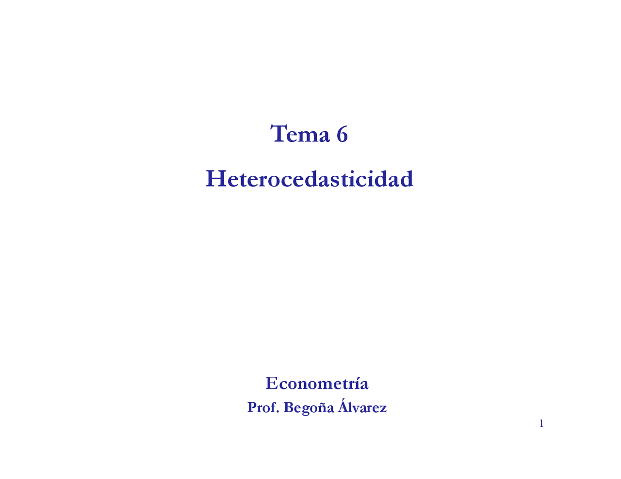 Análisis de la Heterocedasticidad en Estadística Lineal Regresiva ...