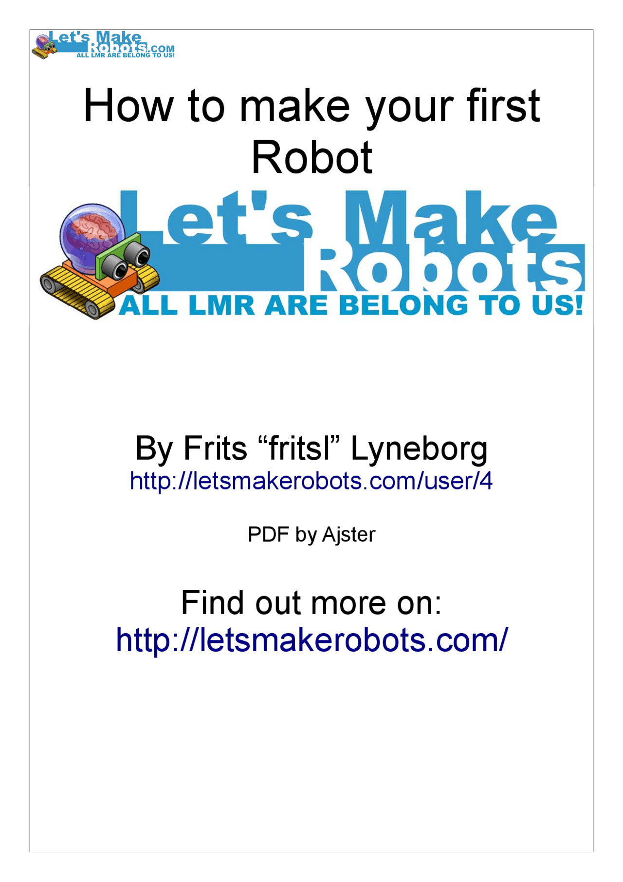 lets_make_robots como fazer robôs | Manuais, Projetos, Pesquisas ...