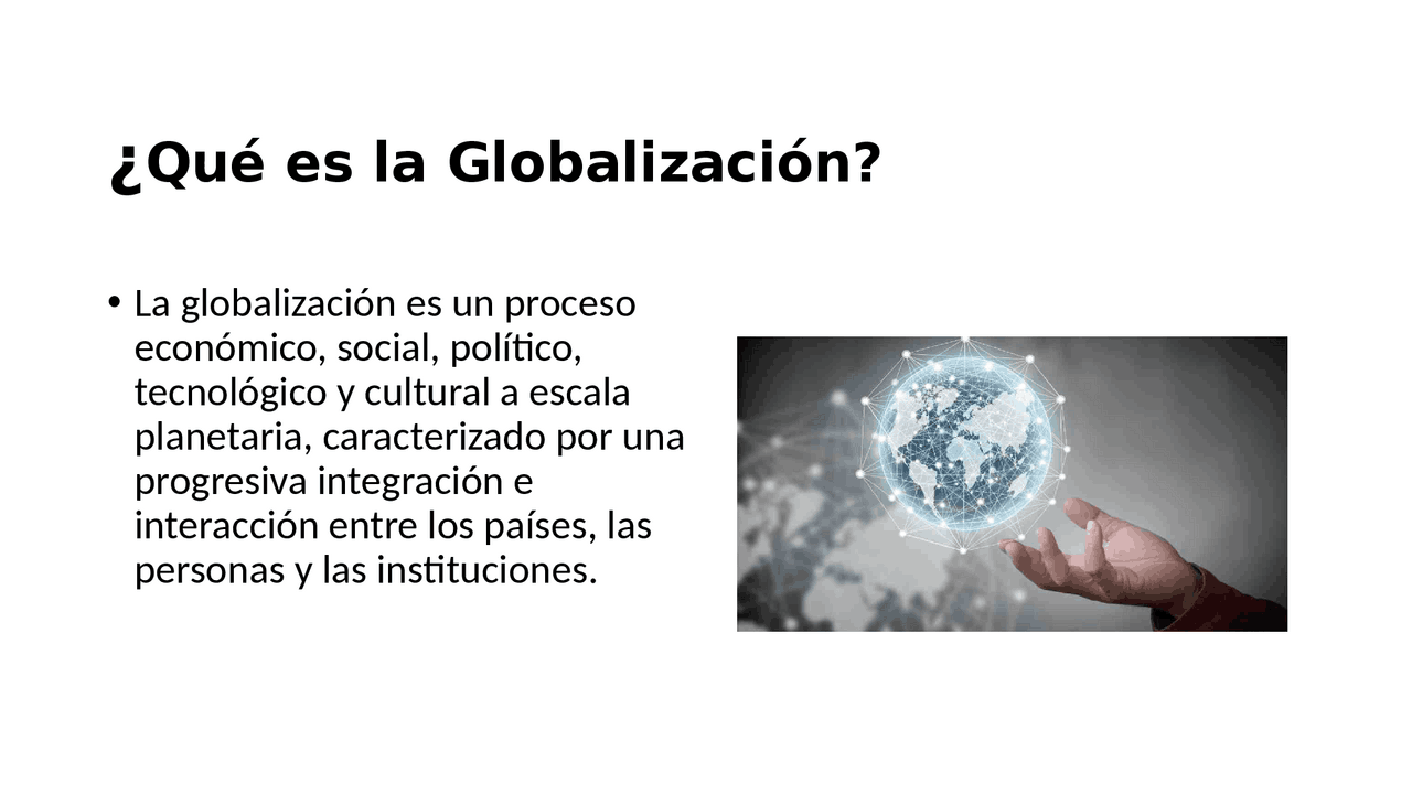Globalizacion Definicion