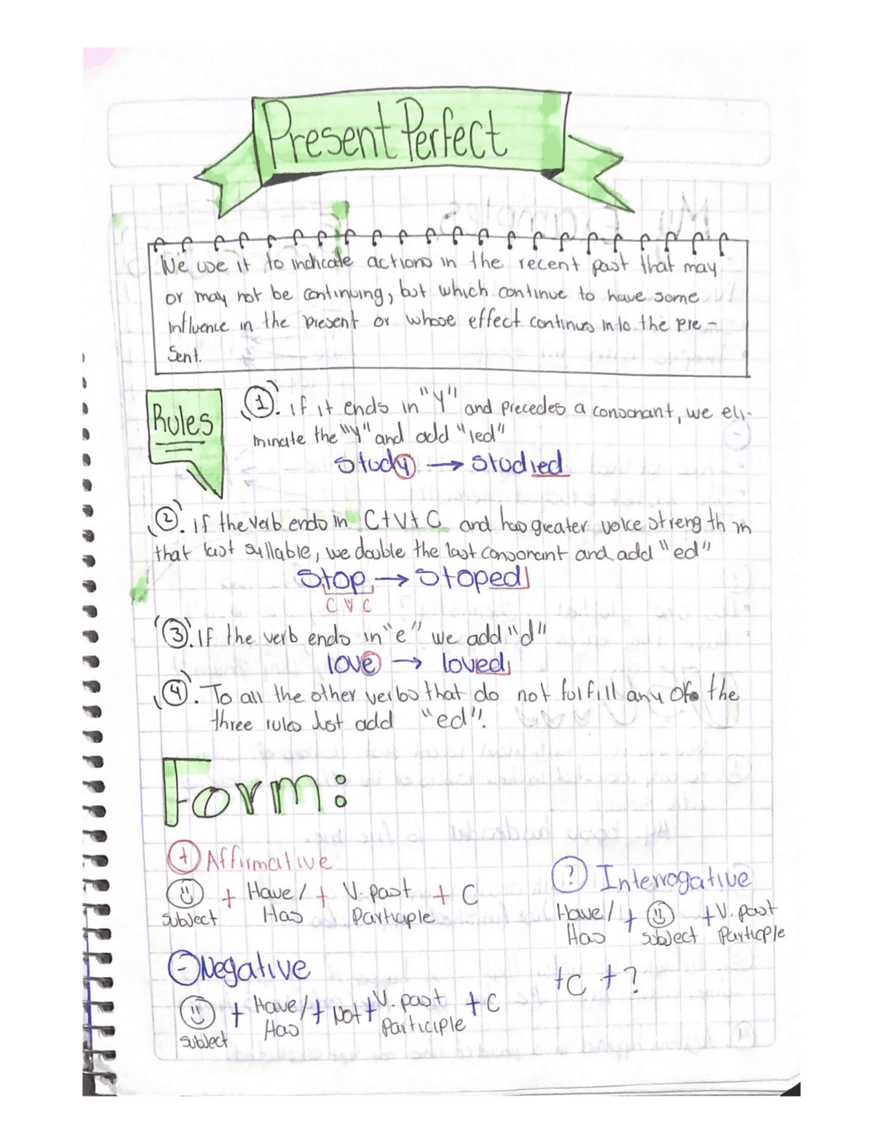 Material de inglés en Present perfect | Resúmenes de Idioma Inglés ...