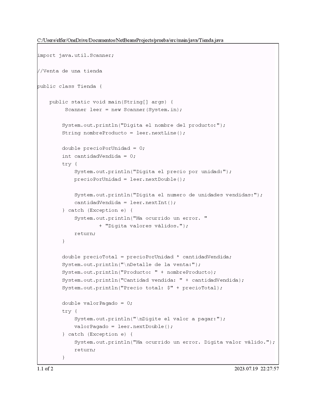 Laboratorio de programación | Guías, Proyectos, Investigaciones de Matemáticas | Docsity