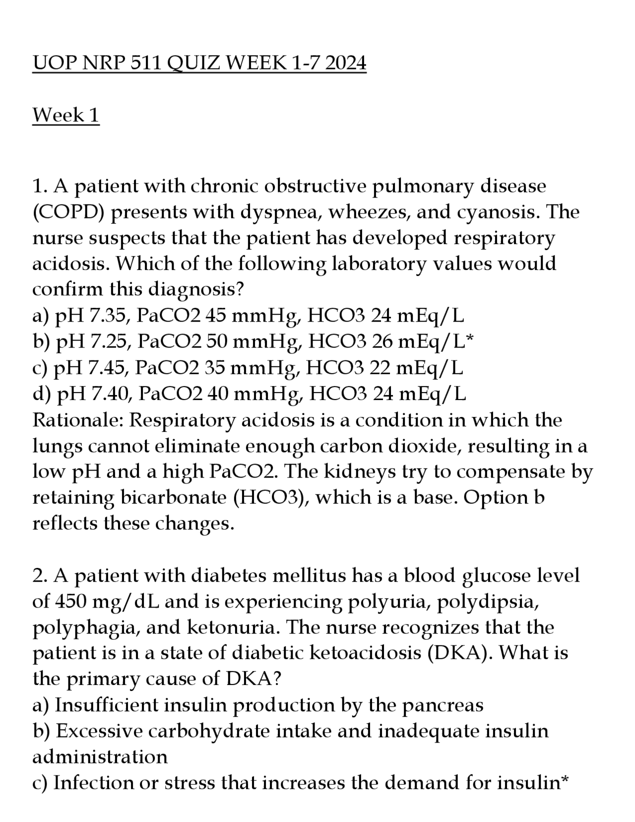UOP 511 QUIZZES(WITH ANSWERS & RATIONALES) WEEK 1 - 7 2024 | Exams ...