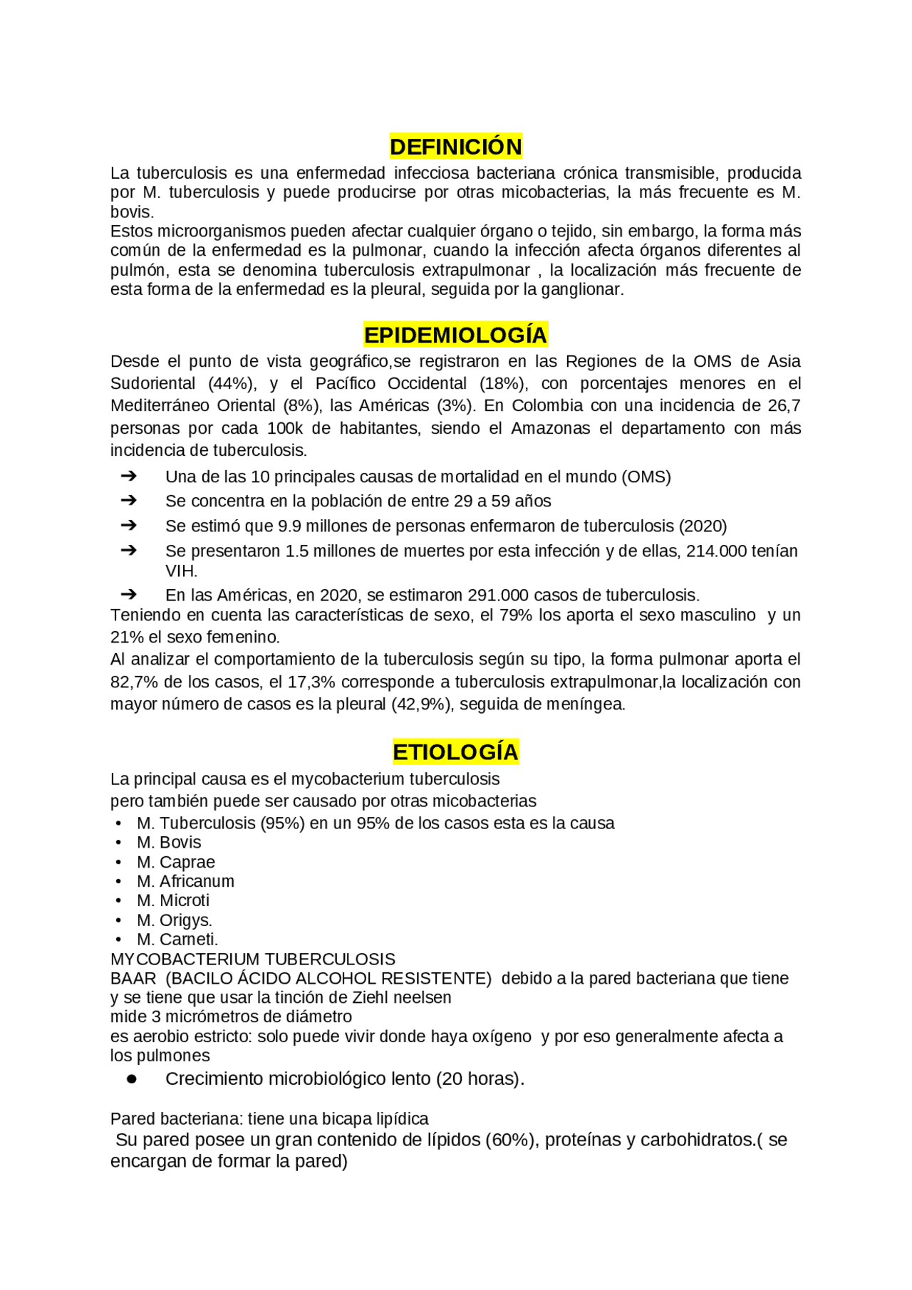 Tuberculosis: Definición, Causas, Sintomas y Tratamiento - Prof. Polo ...
