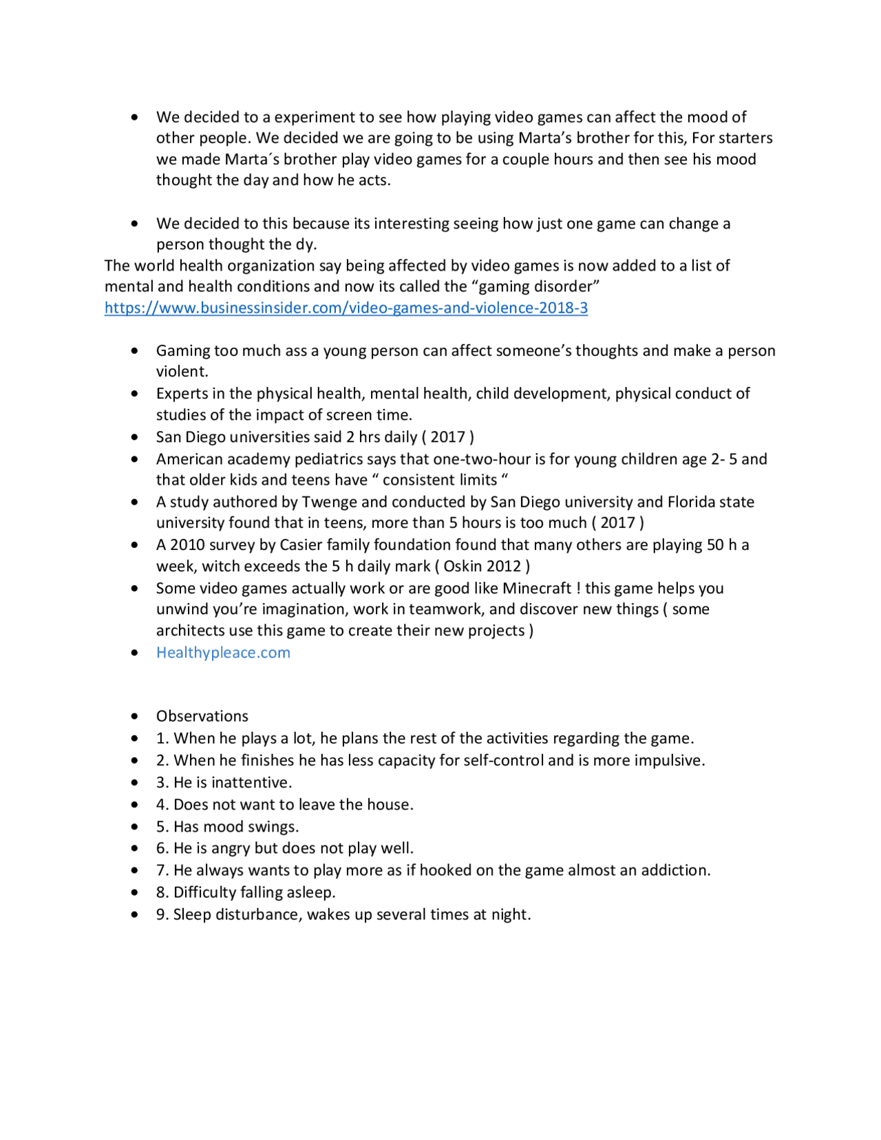 Science Proyect/ science fair | Essays (high school) Environmental ...