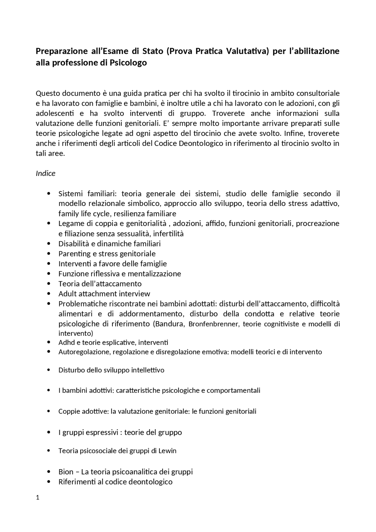 Guida alla prepazione della Prova pratica valutativa per abilitazione Psicologo | Appunti di ...