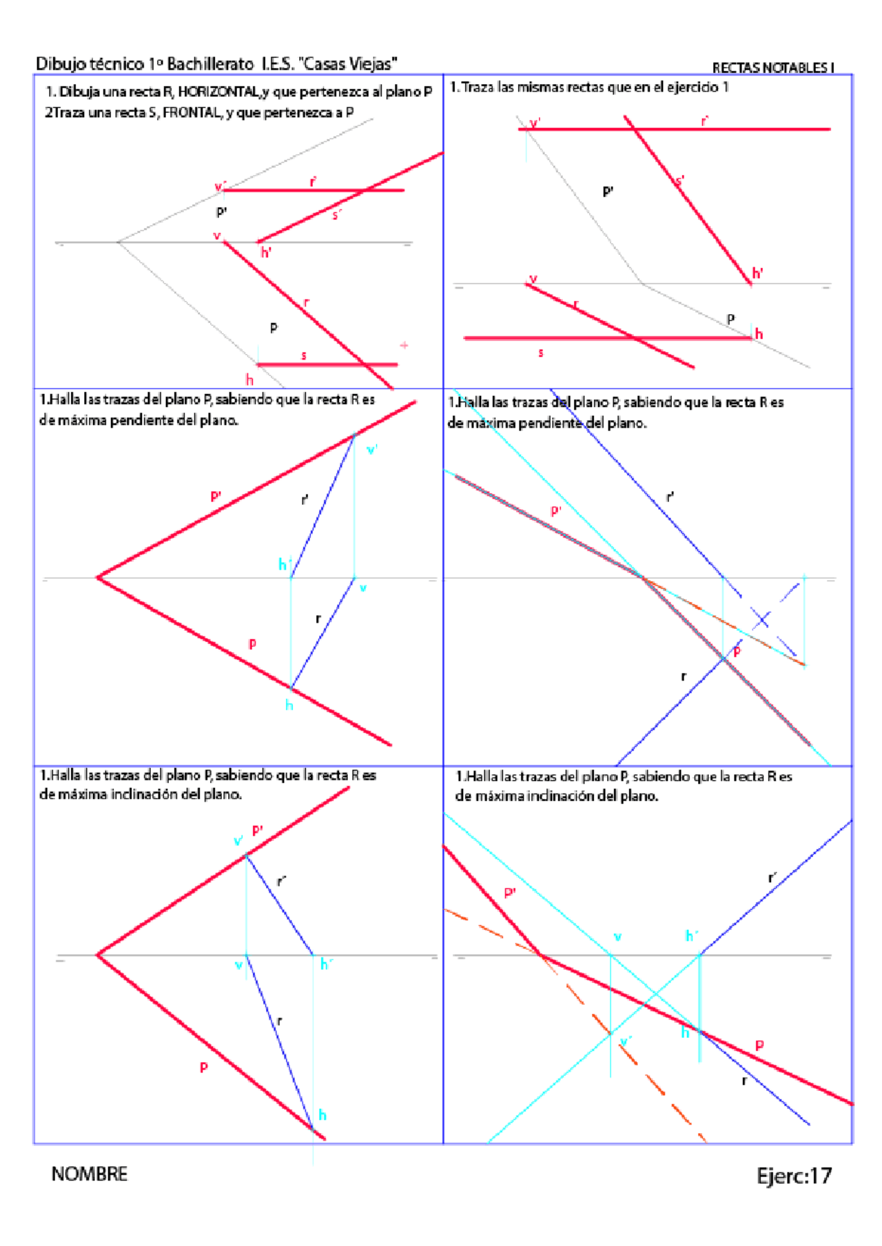 Ejercicios dibujo tecnico | Ejercicios de Dibujo técnico | Docsity