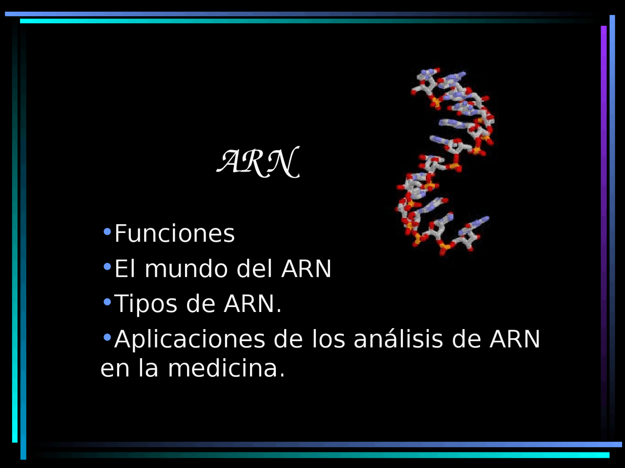 El ARN: Funciones, Estructura y Aplicaciones | Diapositivas de Biología ...