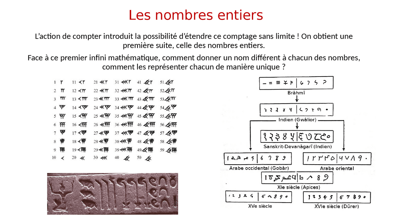 Nombres entiers et explication | Slides Mathématiques | Docsity