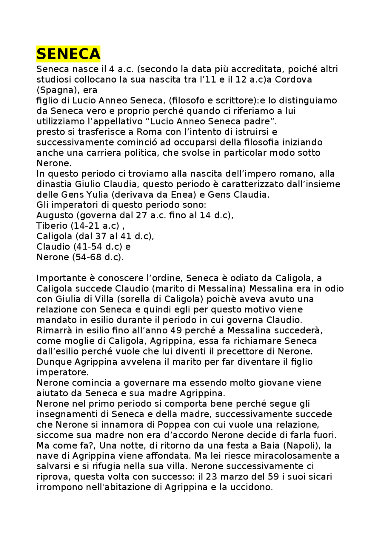 Seneca: Filosofo, Scrittore e Precettore di Nerone | Schemes and Mind ...