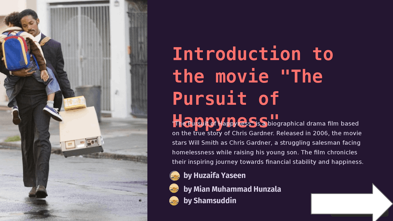 Presentation on "the pursuit of happyness" | Summaries English ...