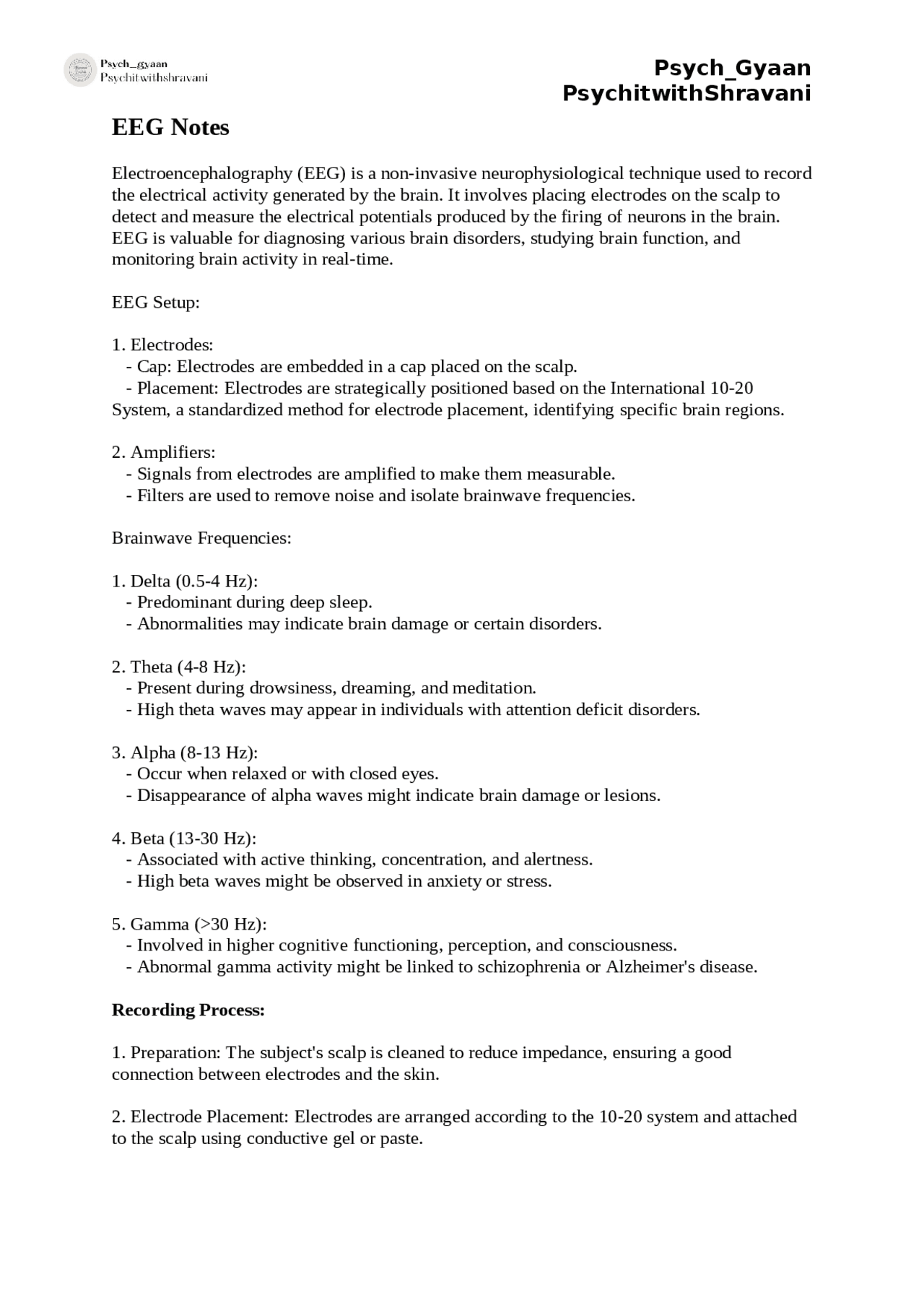 Electroencephalography (EEG) is a non-invasive neuroimaging technique ...
