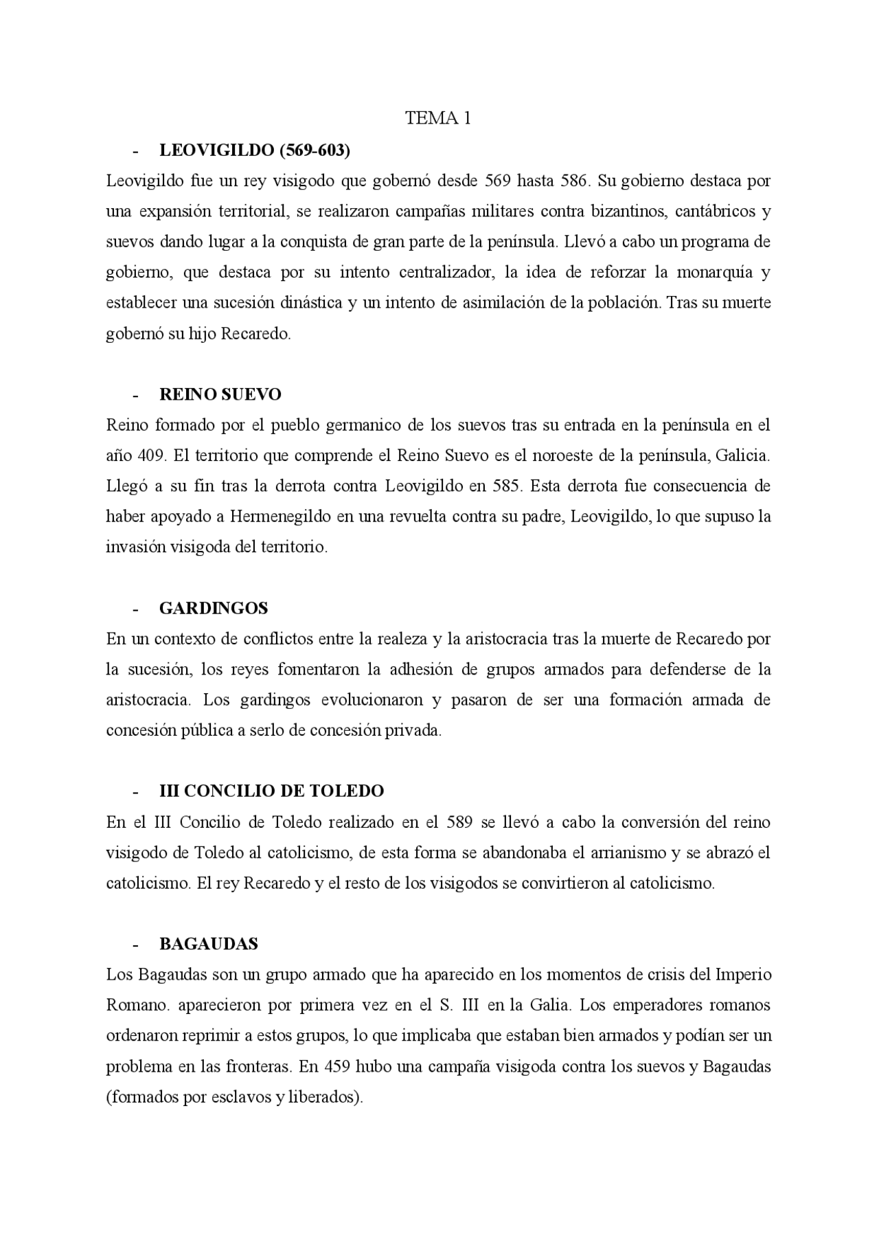 Vocabulario medieval | Esquemas y mapas conceptuales de Historia de la Edad Media | Docsity