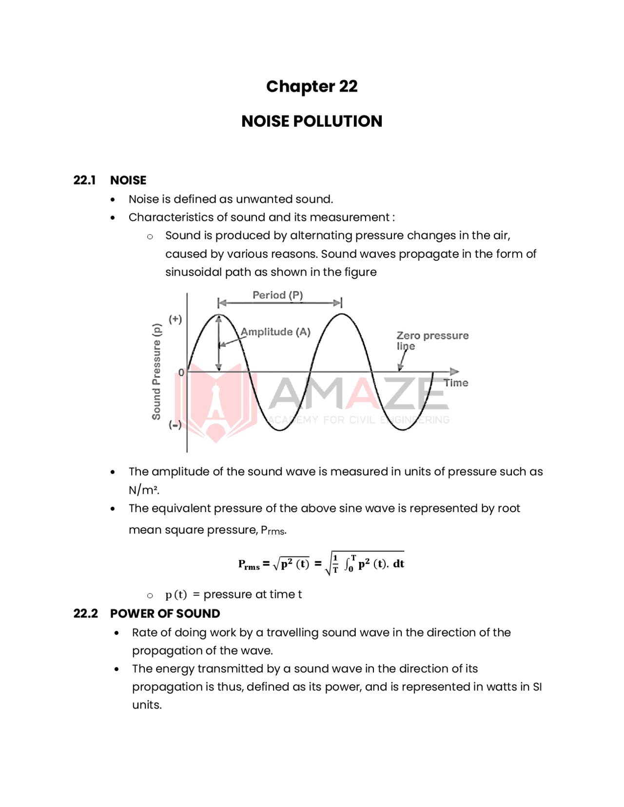 Noise pollution in Environment | Summaries Engineering | Docsity