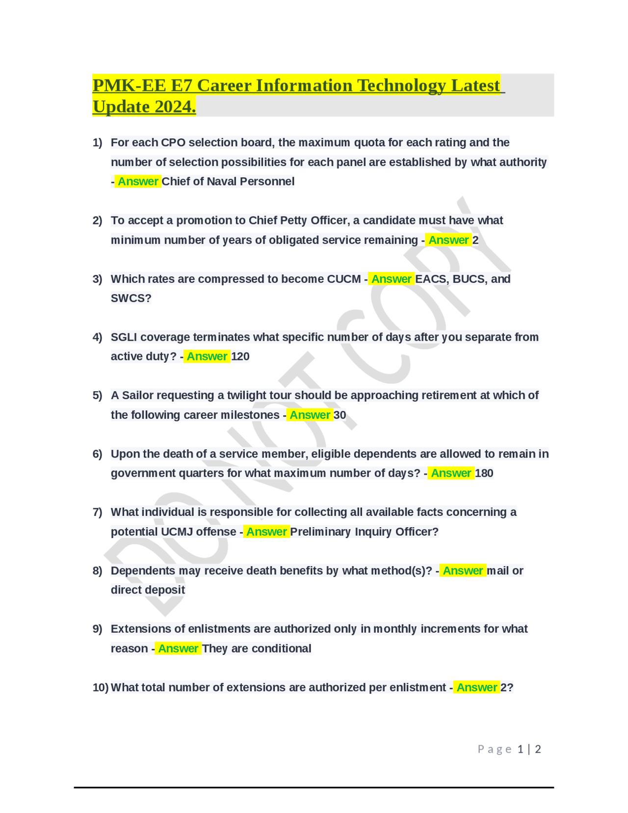 Pmk Ee E7 Career Information Technology Latest Update 2024 Exams