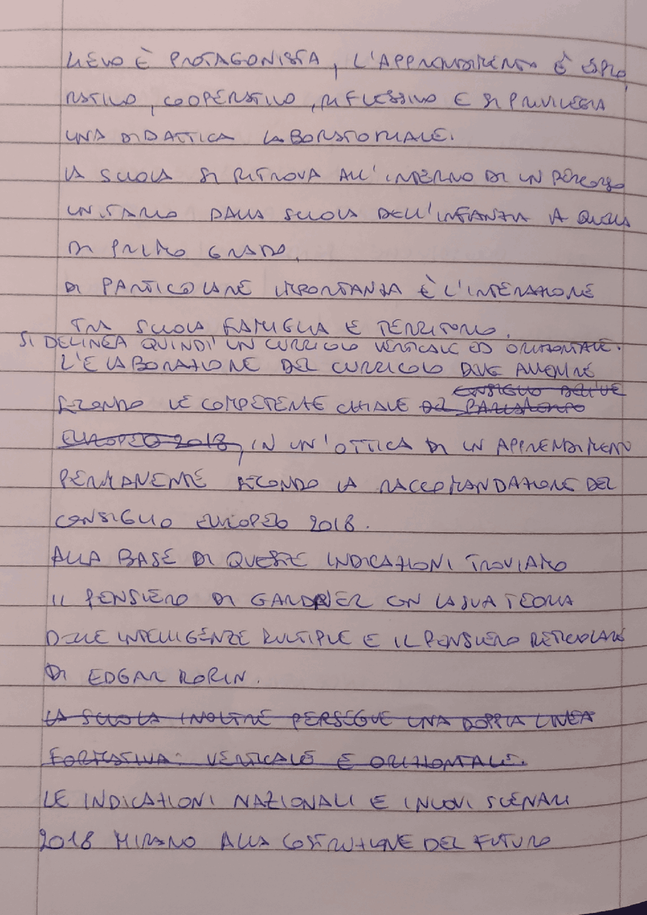 Tema sostegno prova TFA | Appunti di TFA Sostegno | Docsity