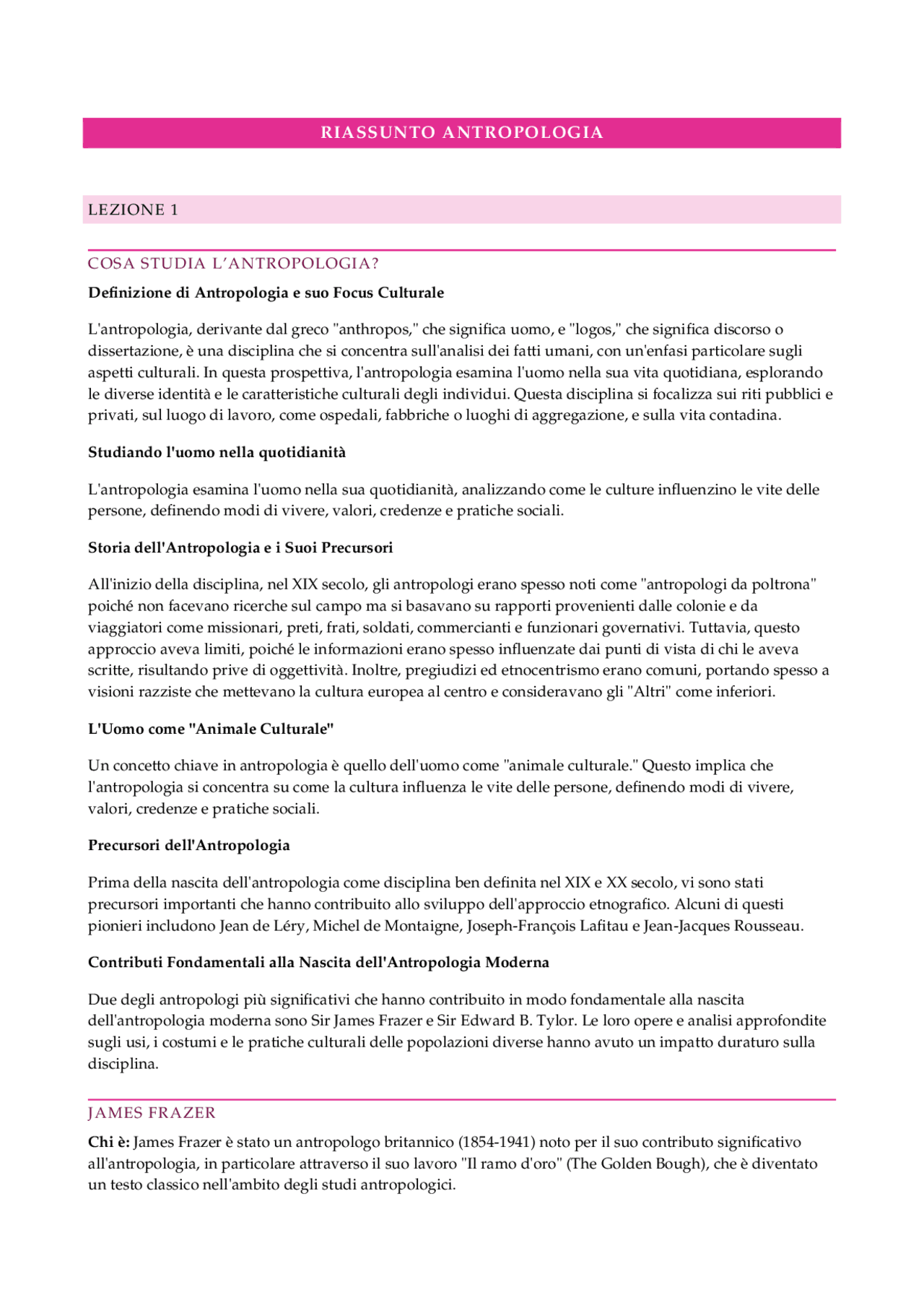 Riassunto Discipline demoetnoantropologiche Ecampus (Mario Pesce ...