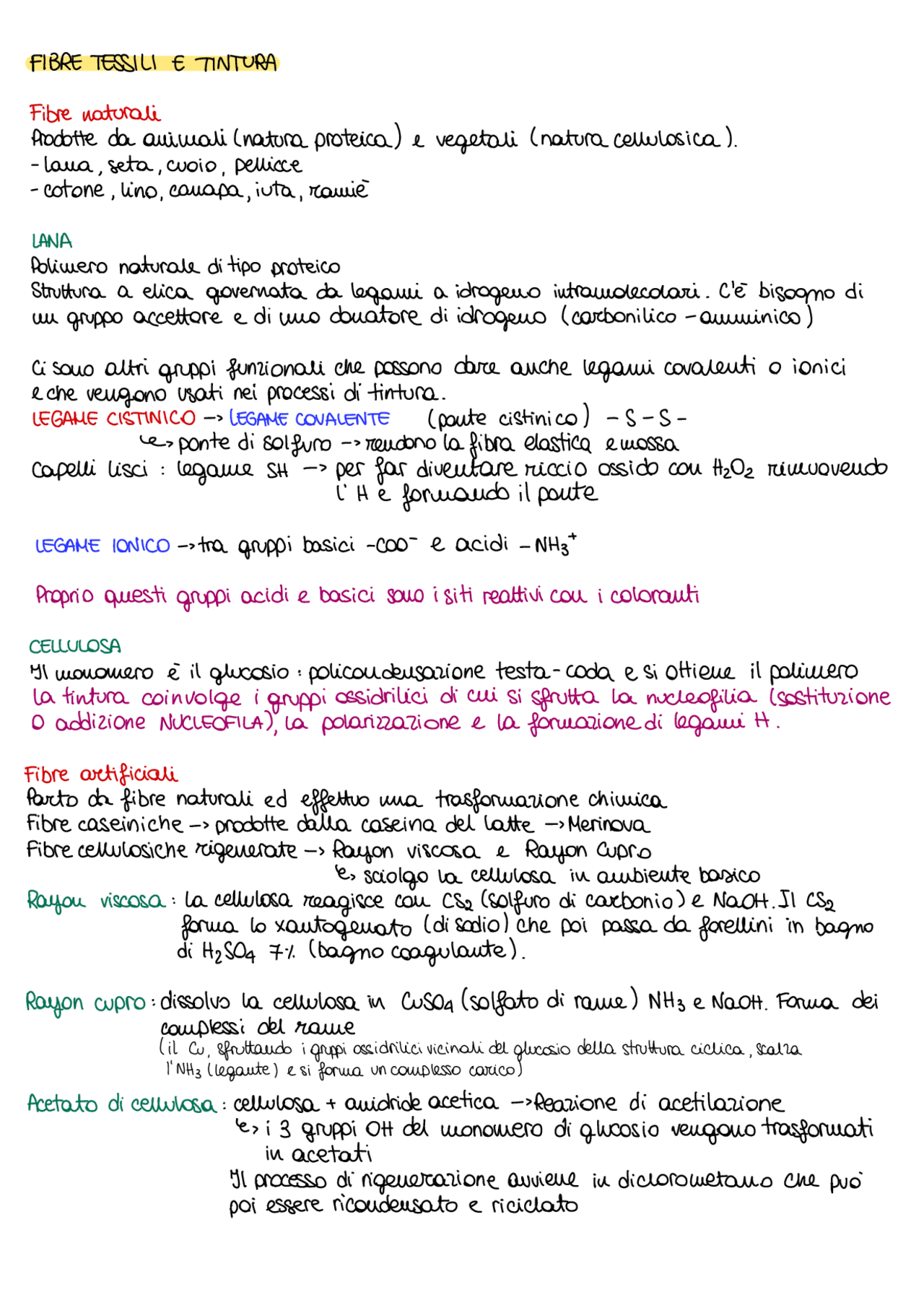 Riassunti Chimica Organica Applicata Corso Di Guido Viscardi Andrea Fin
