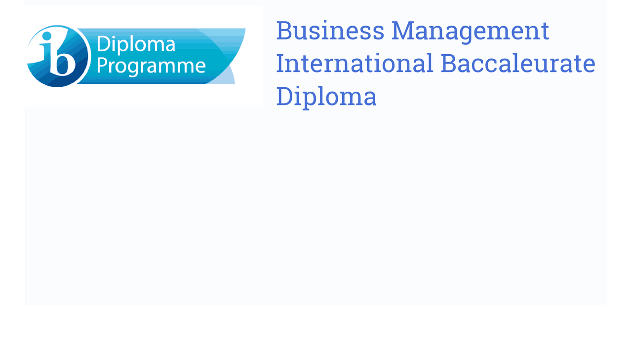 Business Management slides | Esquemas História | Docsity