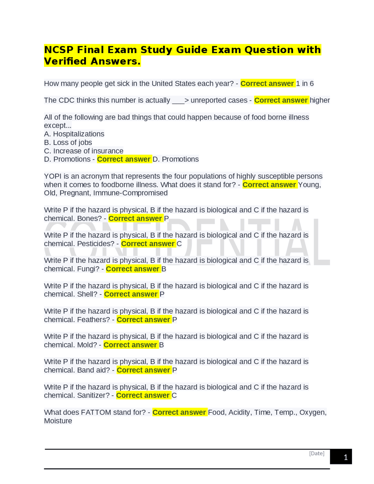 NCSP Final Exam Study Guide Exam Question with Verified Answers ...