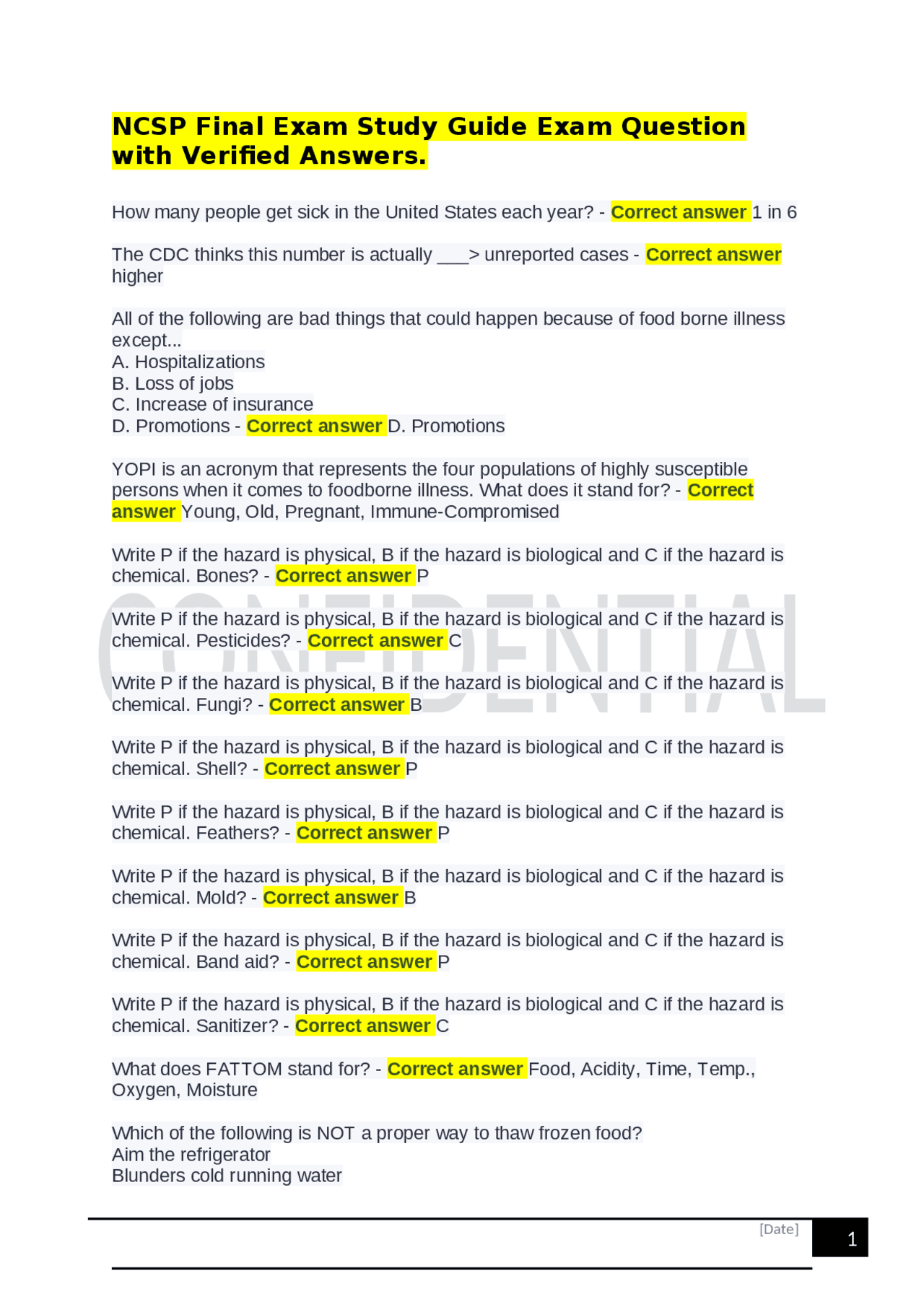 NCSP Final Exam Study Guide Exam Question with Verified Answers ...
