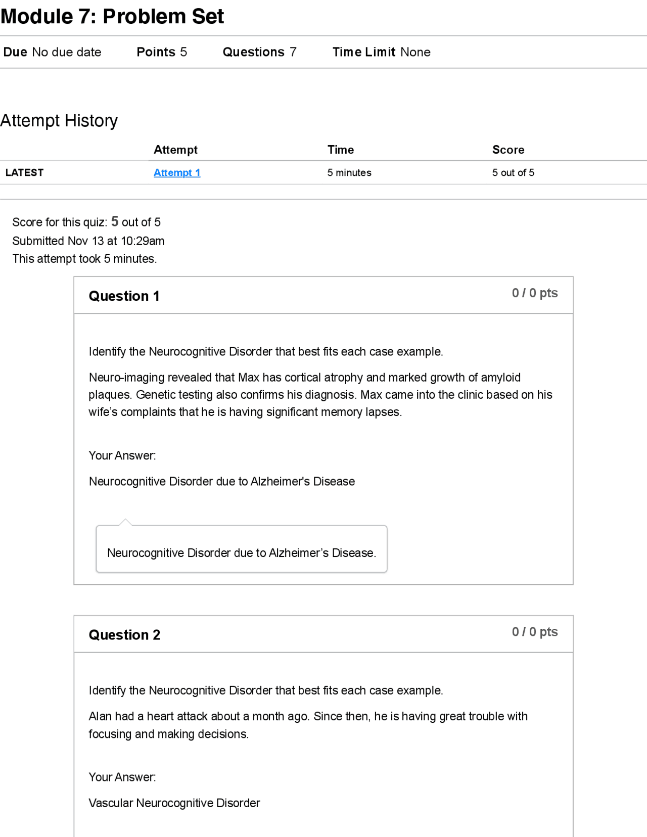 Module 7 Review Abnormal Psych | Quizzes Abnormal Psychology | Docsity