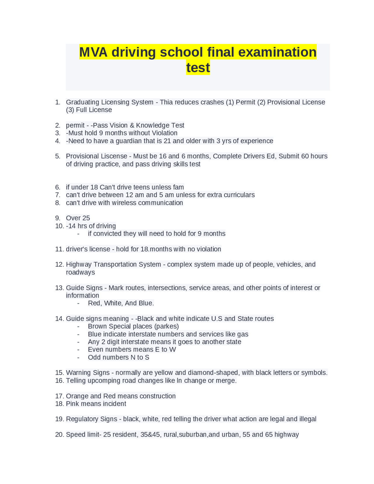 MVA Driving School Examination: Getting Your Driver's License in the ...