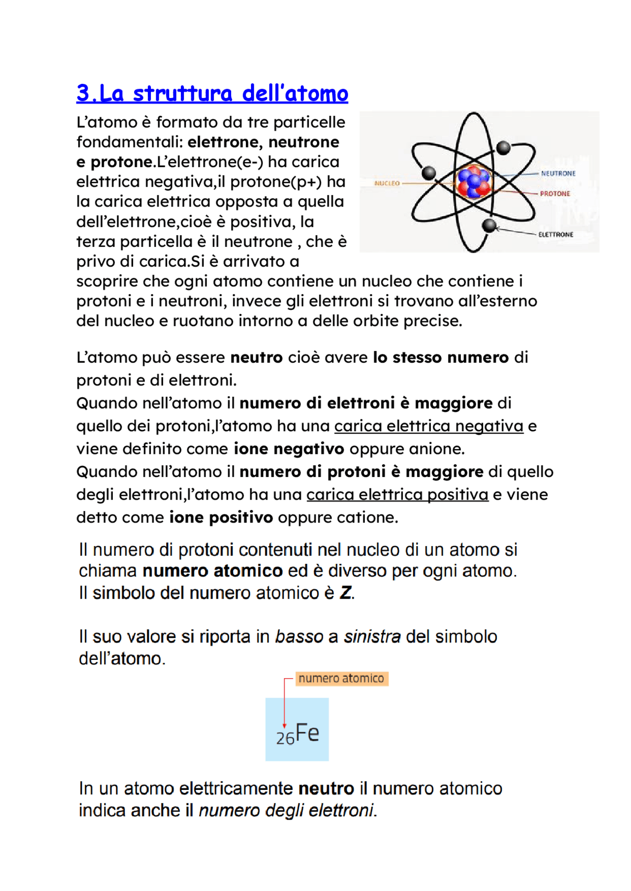La Struttura dell'Atomo: Elettroni, Protoni, Neutroni e Orbite ...