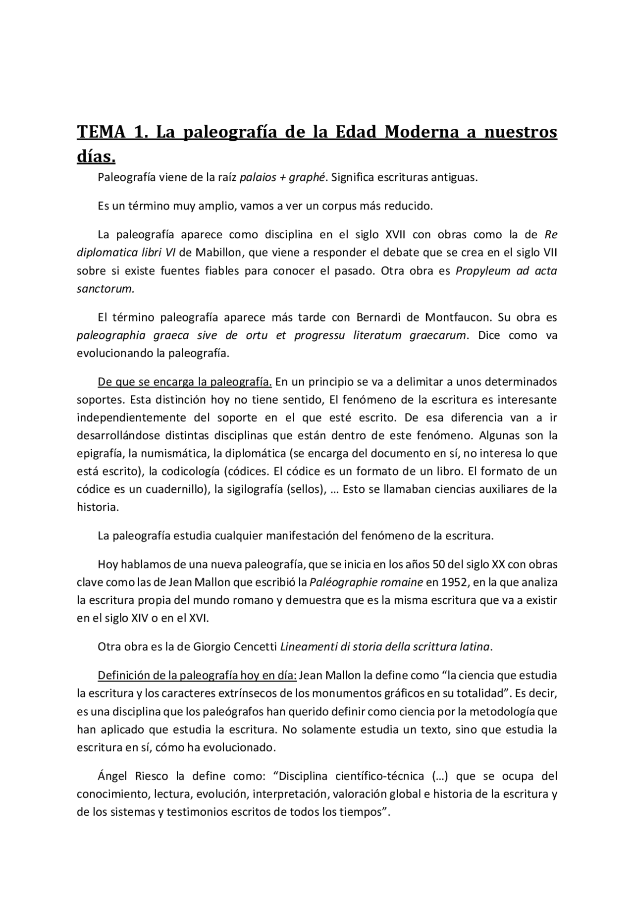 Apuntes de paleografía del documento | Apuntes de Historia Moderna ...