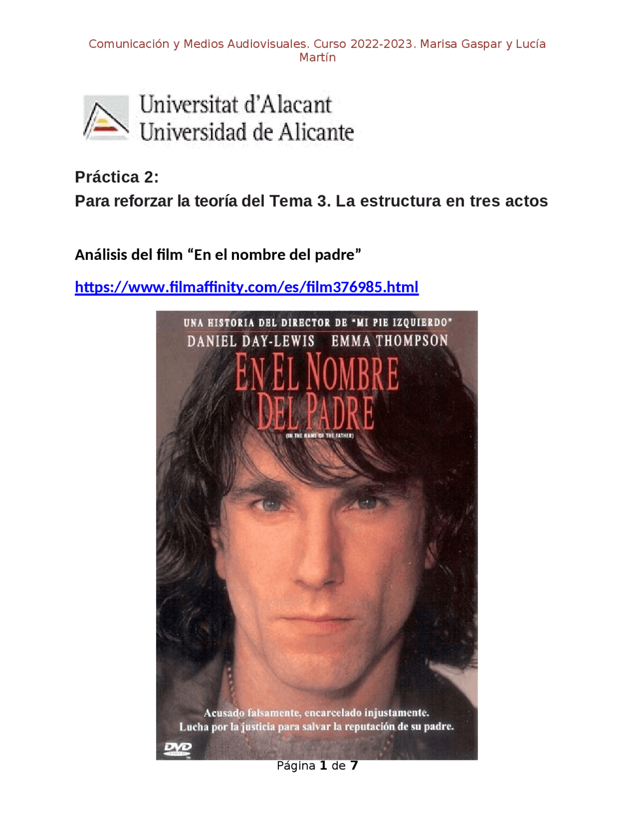 Práctica 2 de comunicación y medios audiovisuales | Ejercicios de ...