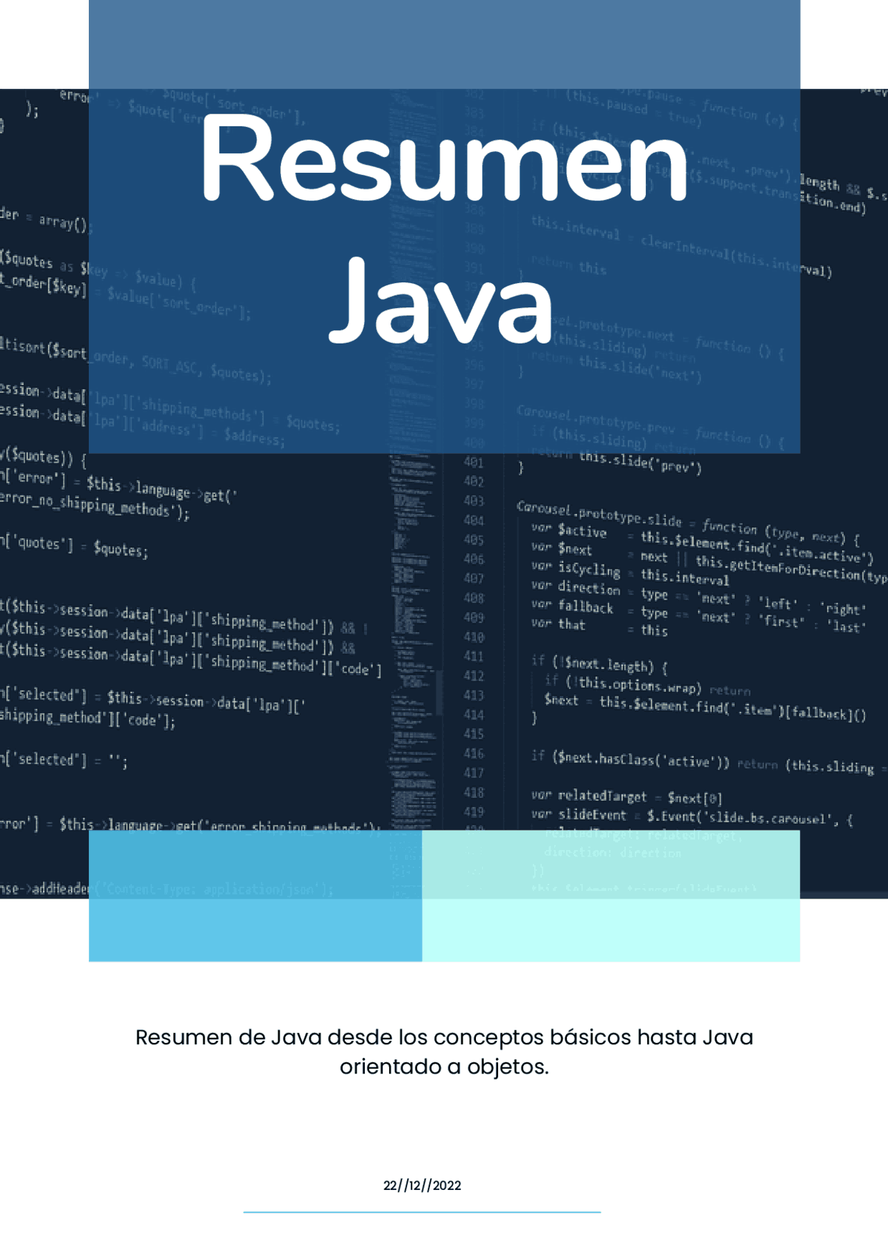 Introducción a Java y Java Orientado a Objetos | Apuntes de Tecnologías ...