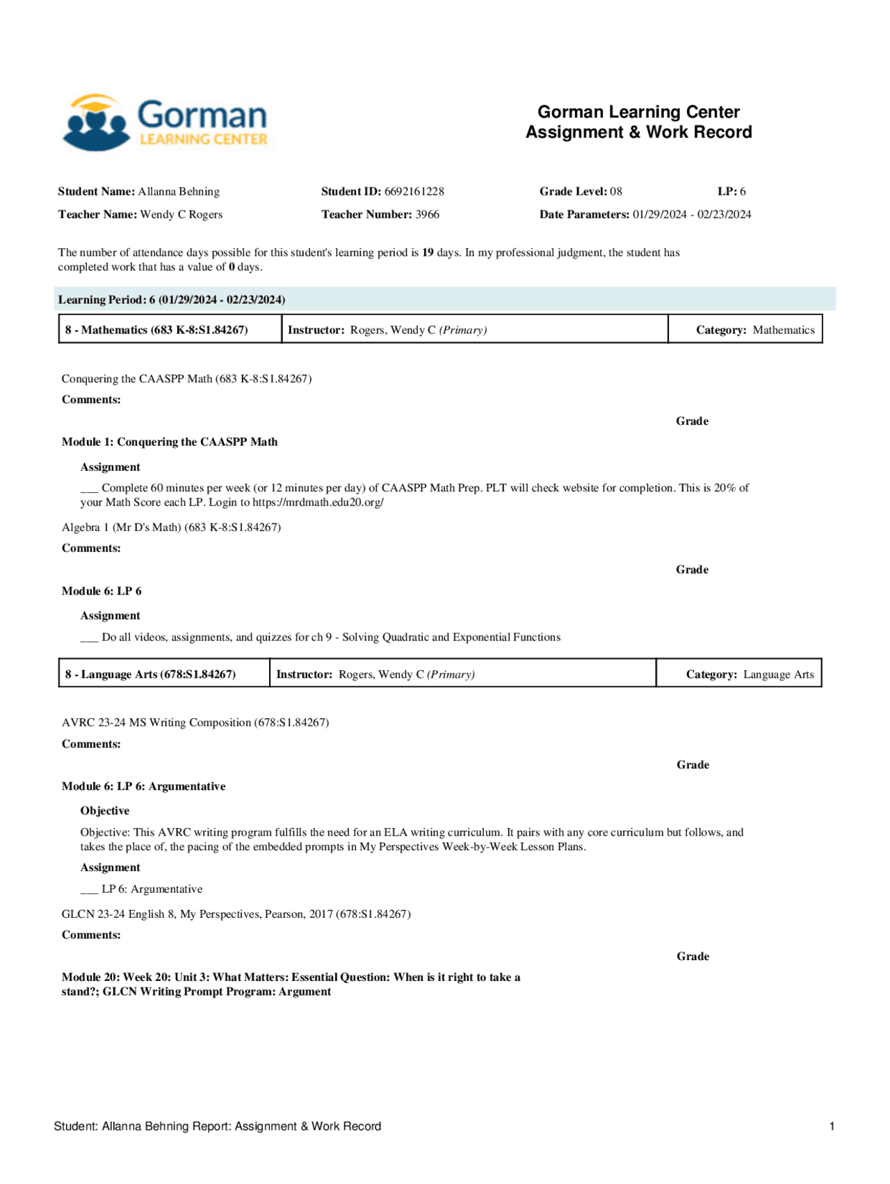 Writing Comp 2024 Assignment List | Summaries Computer science | Docsity