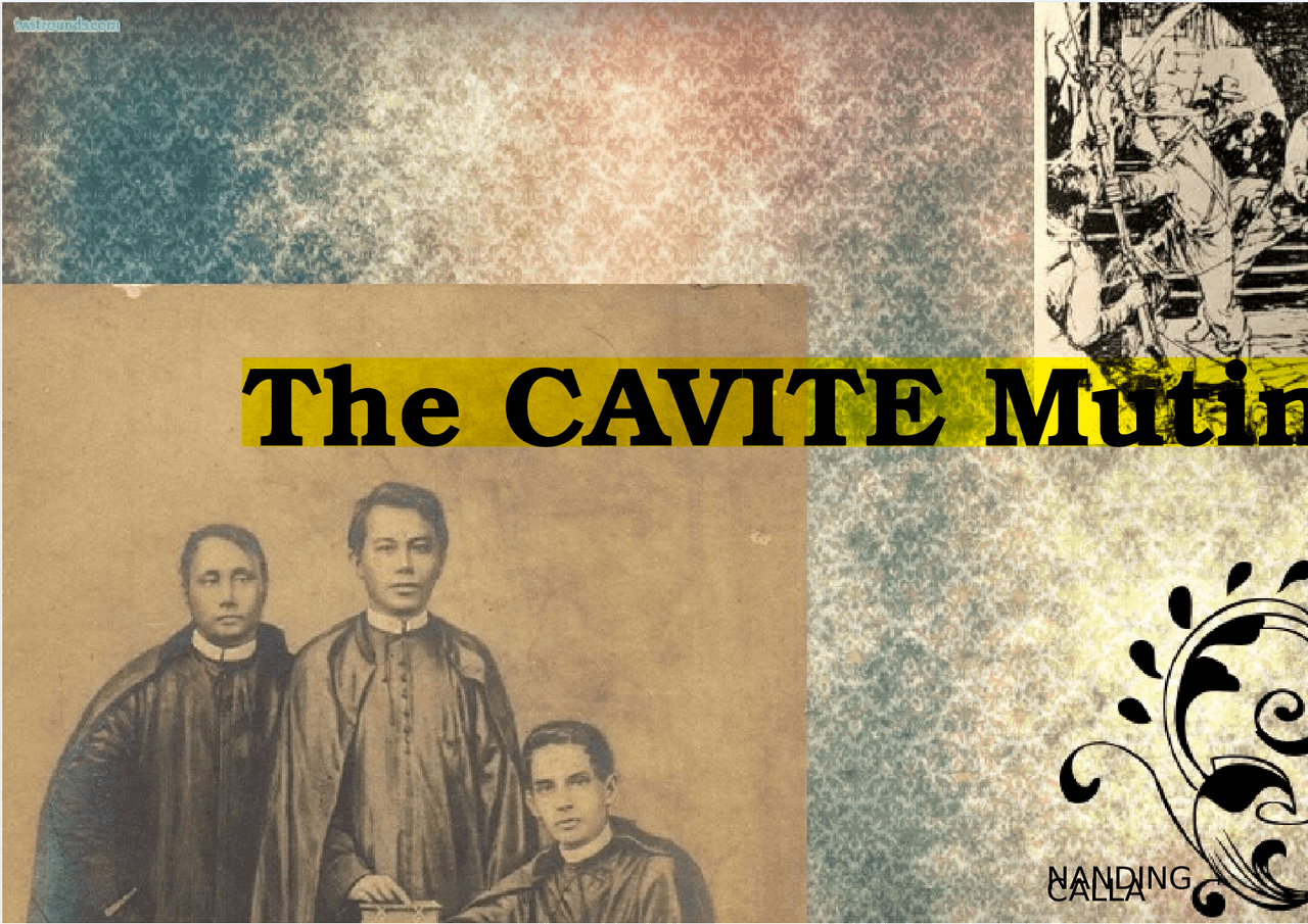 The Cavite Mutiny of 1872 | Summaries Contemporary History | Docsity