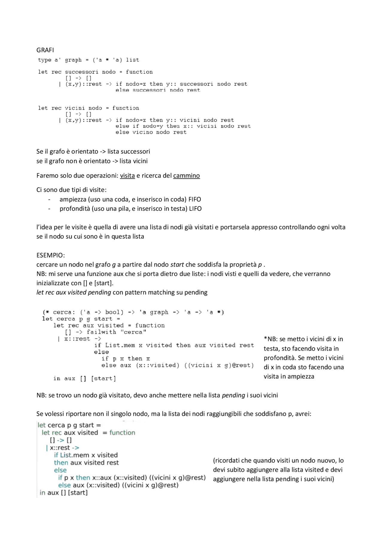 PROGRAMMAZIONE FUNZIONALE (GRAFI - PARTE 3/3) | Sbobinature di Programmazione Avanzata | Docsity