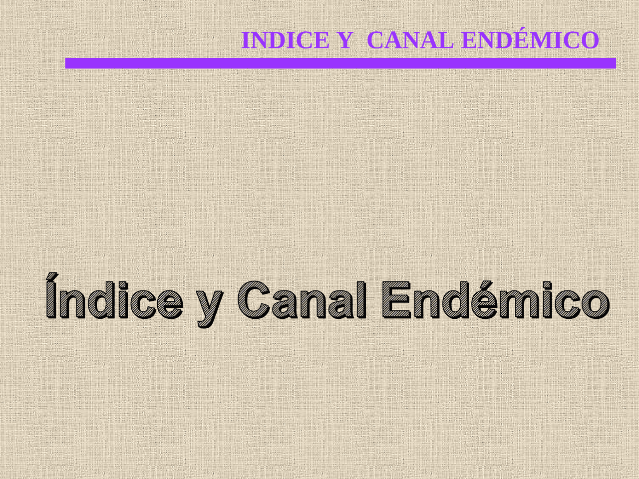 Índice y Canal Endémico | Diapositivas de Epidemiología | Docsity