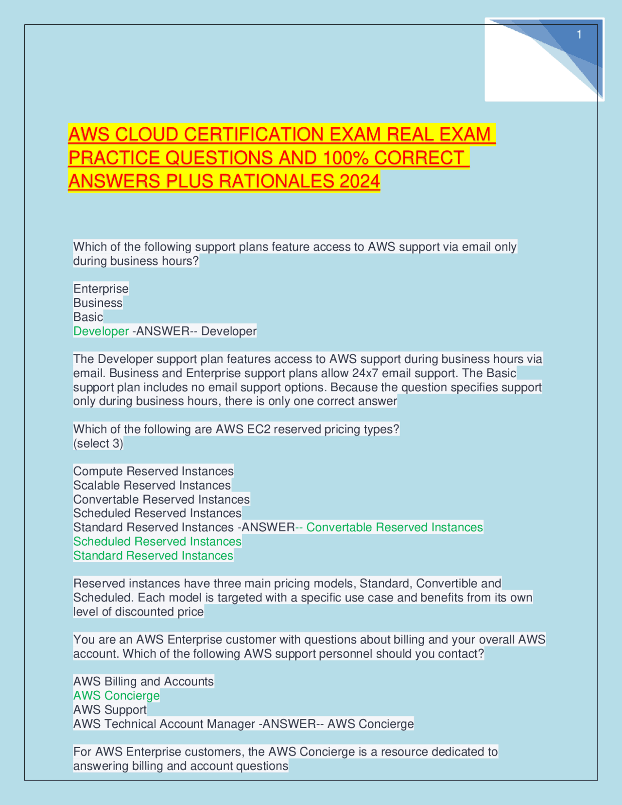 AWS Billing and Account Management: Best Practices and Services | Exams ...