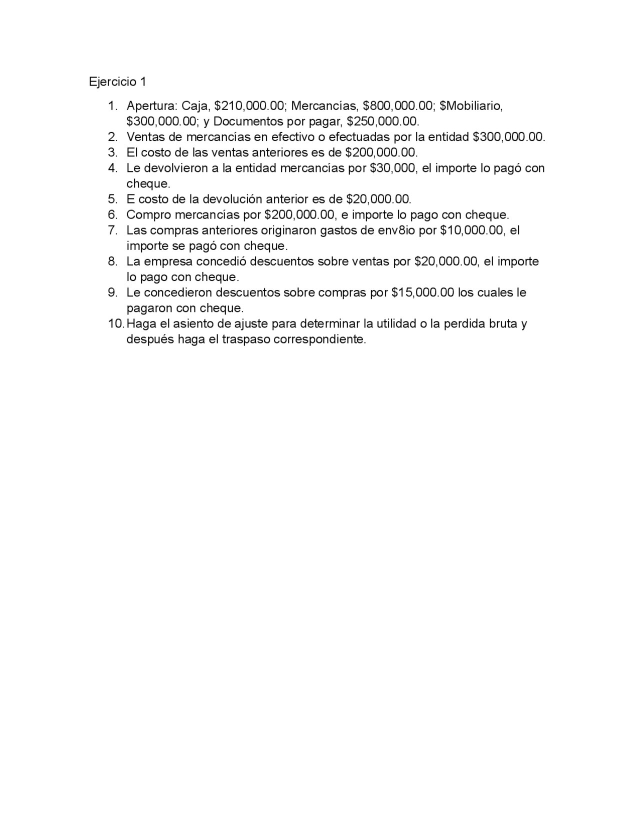 Actividad fundamental 6 - Contabilidad y costos | Ejercicios de Contabilidad | Docsity