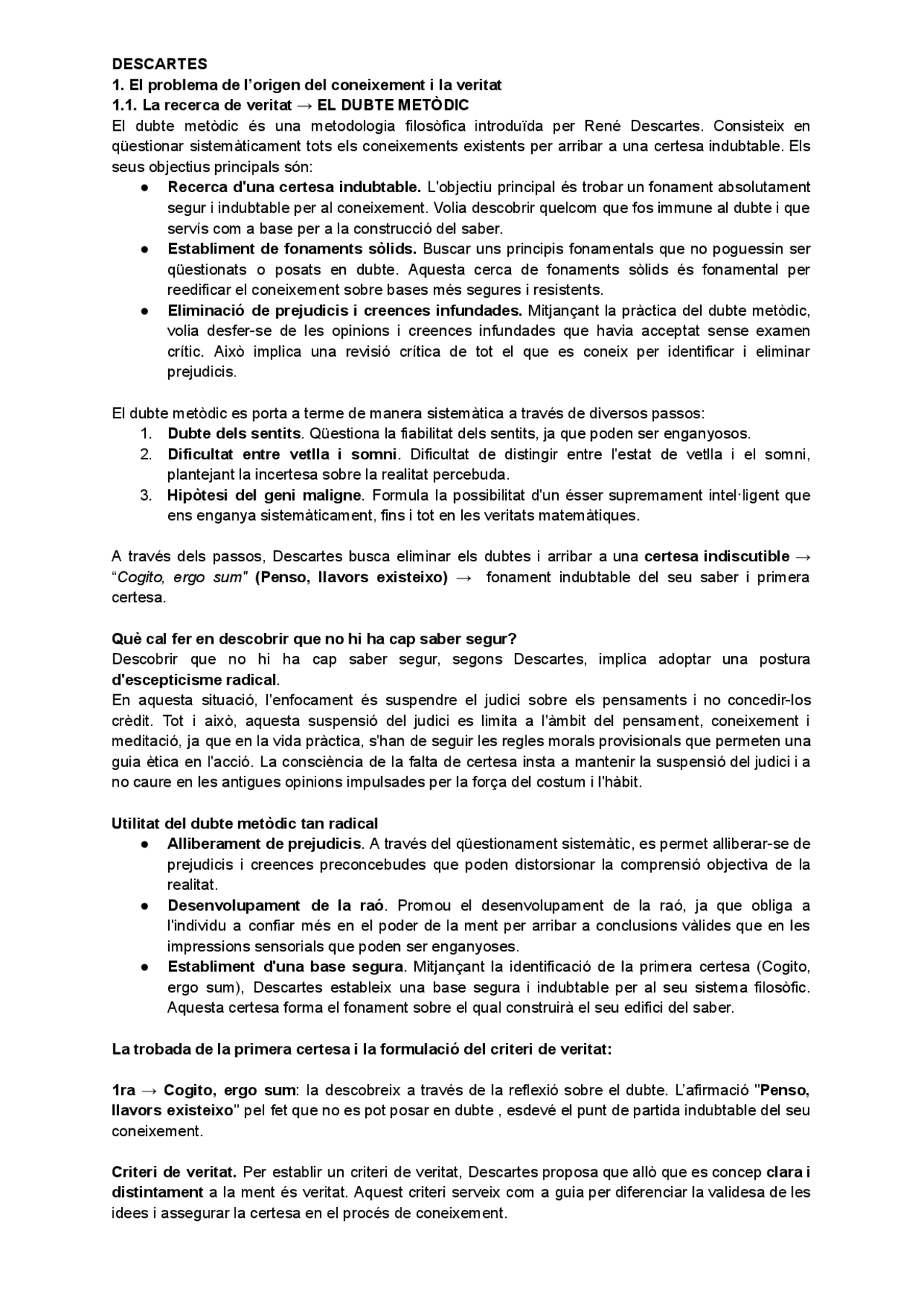 Resum René Descartes i Hume | Resúmenes de Historia de la Filosofía ...