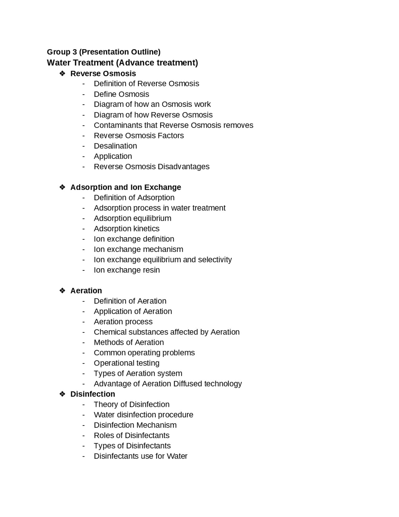 Water Quality Management | Slides Environmental Science | Docsity