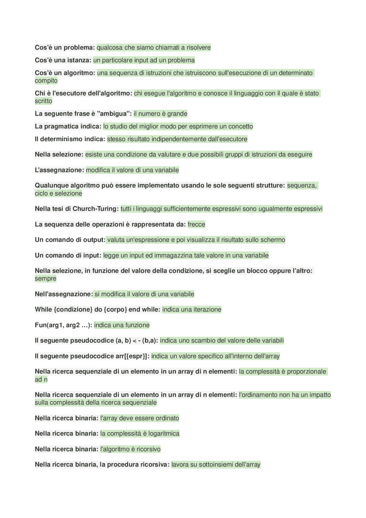 ALGORITMI E STRUTTURE DATI - 0312212INF01I Unipegaso 2024 Paniere | Panieri di Algoritmi E ...
