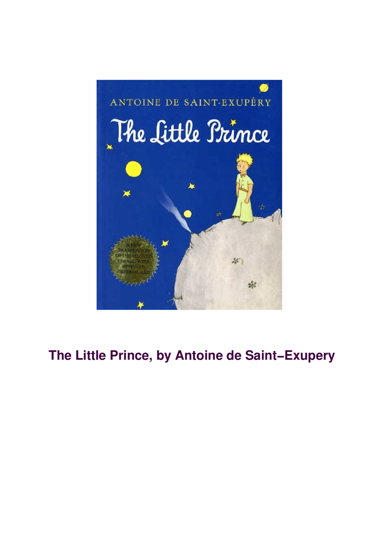 The Little Prince: A Philosophical Journey | Summaries Law | Docsity