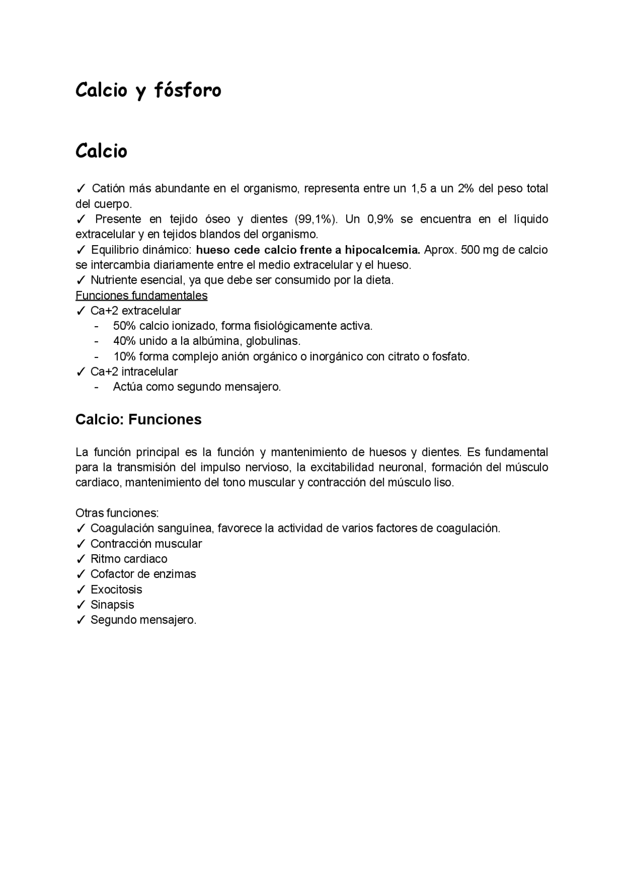Calcio y Fósforo: Funciones, Absorción, Homeostasis y Interacciones ...