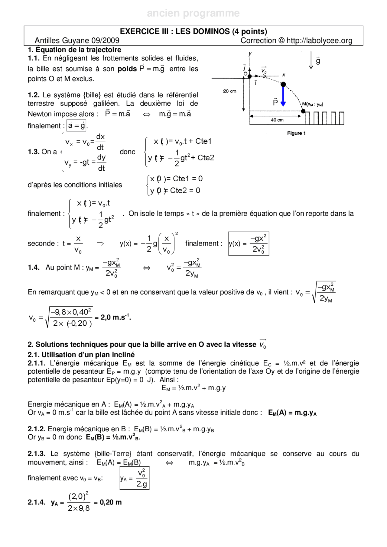 exercice to respecter | Exercises Physical education | Docsity