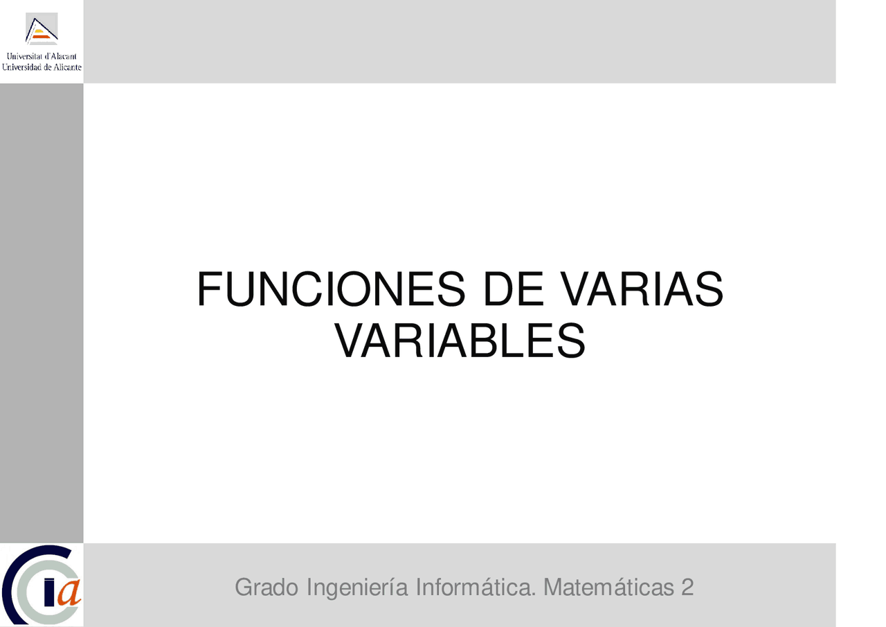 Funciones de varias variables: definición, ejemplos y curvas de nivel ...