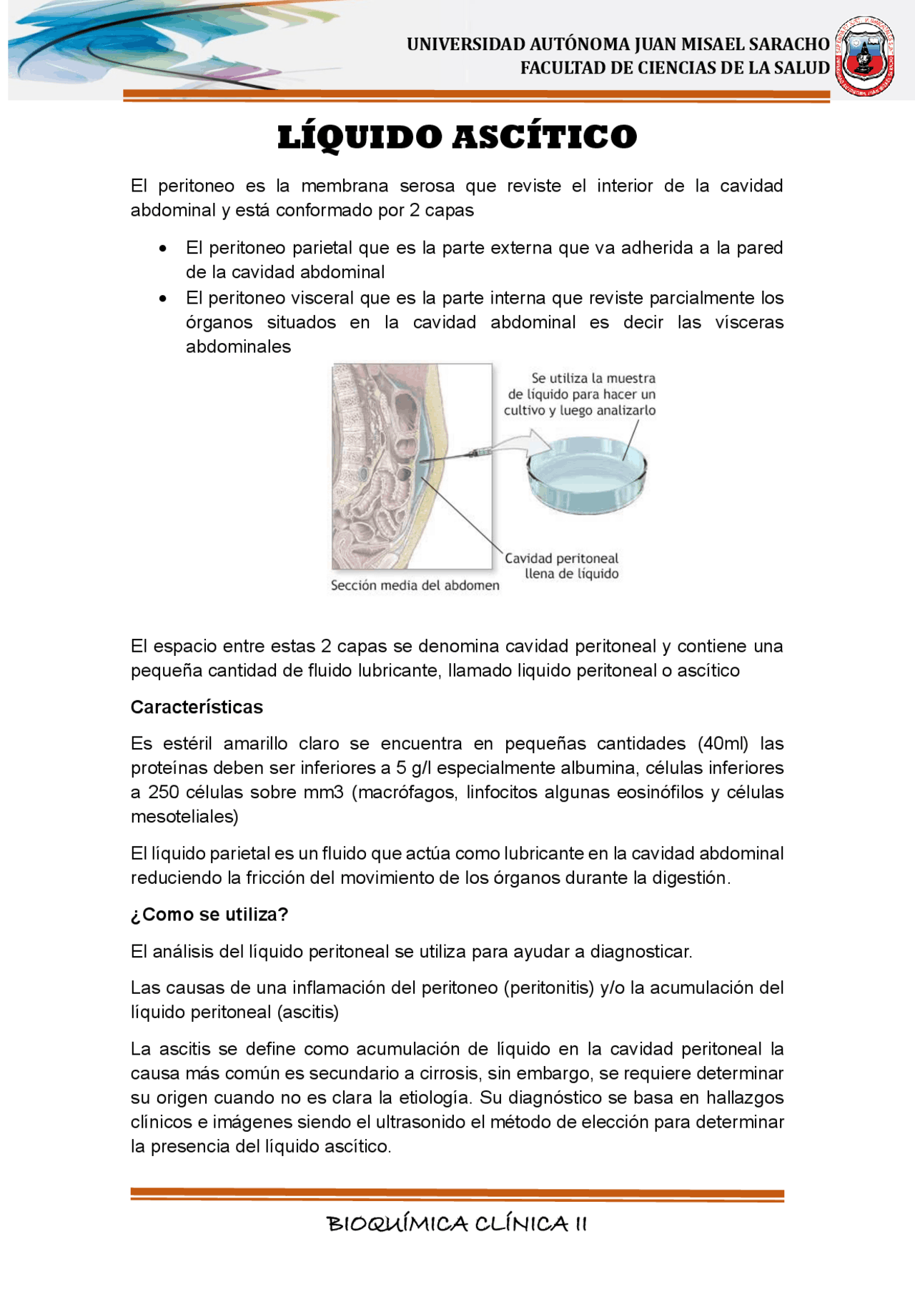 Análisis del Líquido Ascítico: Características, Diagnóstico y ...