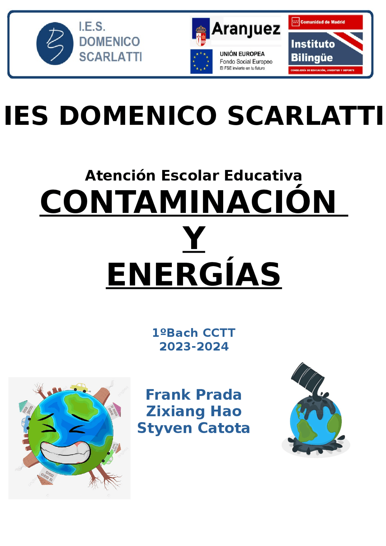 Contaminacion atmosferia en España | Resúmenes de Biología | Docsity