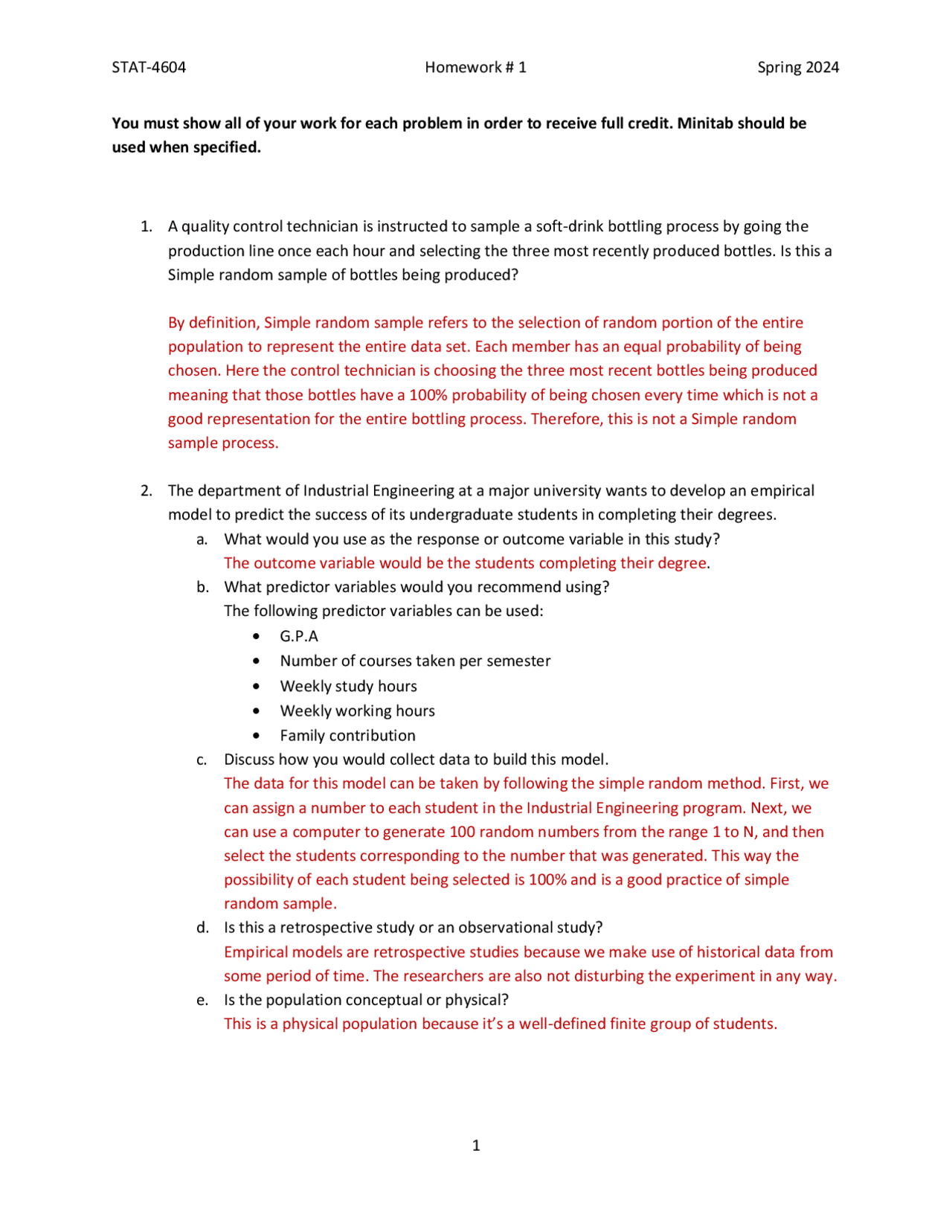 Statistical Sampling Techniques and Data Analysis in Quality Control ...