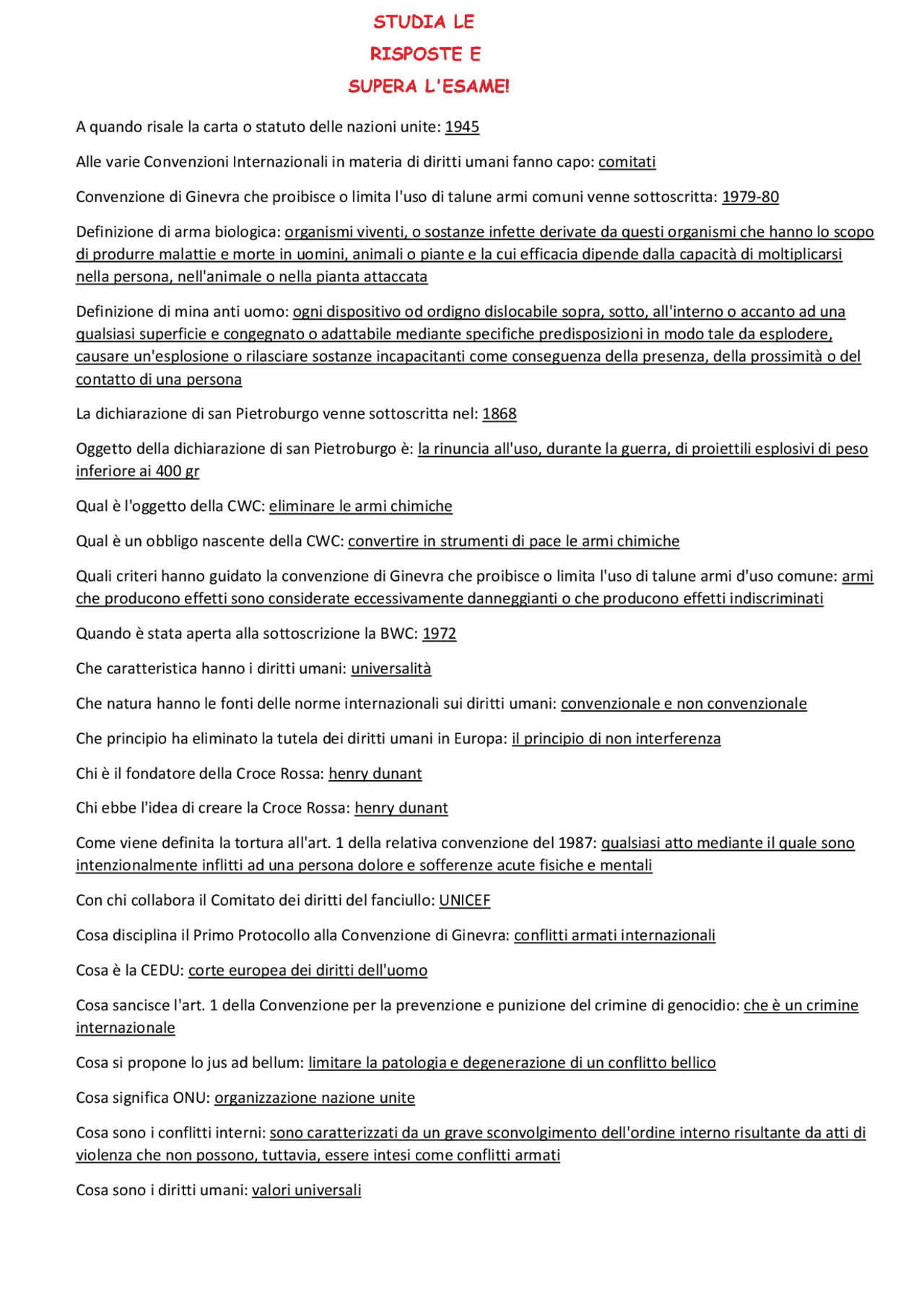 2024 Paniere DIRITTO INTERNAZIONALE UMANITARIO SERVIZI GIURIDICI ...